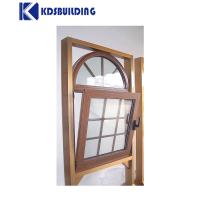 China High Quality KDSBuilding Champagne Color Frame Aluminum  Tilt And Turn Window With Blinds Hardware For Sale for sale