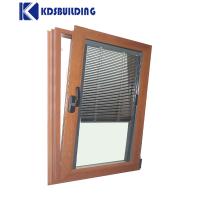 China KDSBuilding Brake Bridge profile Vertical Sliding Champagne Colour Aluminum Turn And Tilt Window for sale