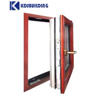 China KDSBuilding Brake Bridge profile Vertical Sliding Champagne Colour Aluminum Turn And Tilt Window for sale