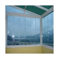 China Best-selling China Manufacture Double Glass Hurricane Impact Bifold Frameless Window For Balcony for sale