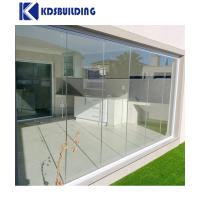 China Price Of Aluminium Frameless Glass Railing Be Folding Doors And Windows Dubai With Thin Frame Horizontal Slide for sale