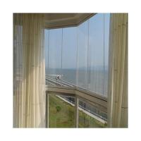 China KDSBuilding Clear Low-E Double Tempered Glass  Hurricane Impact Soundproof  Bifold  Frameless Window for sale