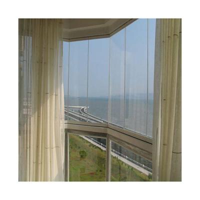 China KDSBuilding Clear Low-E Double Tempered Glass  Hurricane Impact Soundproof  Bifold  Frameless Window for sale