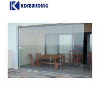 China KDSBuilding Clear Low-E Double Tempered Glass  Hurricane Impact Soundproof  Bifold  Frameless Window for sale
