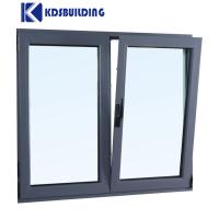 China KDSBuilding Thermal Break Triple Hurricane Impact Glaze Tilt And Turn Window For Aluminium Profile for sale