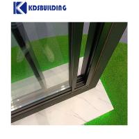 China Double Glazed Window Grills Design Pictures For Sliding Windows Color Blue Glass For Balcony for sale