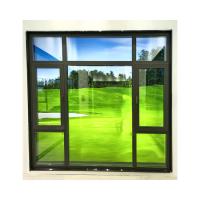 China Fiberglass Double Glazed Aluminium Tilt And Turn Window With Burglar Security Grill Frame Design for sale