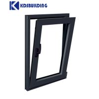 China Fiberglass Double Glazed Aluminium Tilt And Turn Window With Burglar Security Grill Frame Design for sale