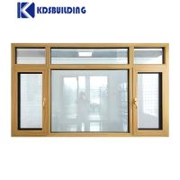 China Hurricane Impact Crank Out Casement Aluminium Window Extrusions With Mosquito Mesh  For Home Design for sale