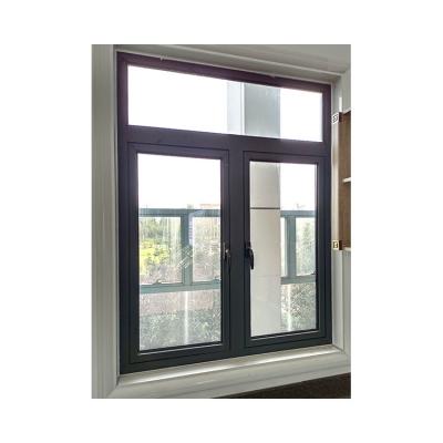 China Commercial Customized Double Panel Energy Efficient Aluminium Casement German Window For House for sale