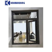 China Modern Design Thermal Break Design 2 Panels Aluminium Alloy Double Glaze 3x4 Casement Window for sale