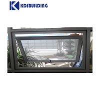 China Small Awning Storm Bathroom Full Opening Aluminum Ventilation Glass Top Hung Window Roof Window for sale