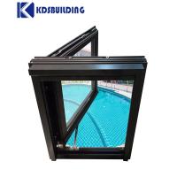 China Kdsbuilding Narrow Frame Hurricane Casement Aluminum With Double Glaze  And Grill Design Window For Home for sale