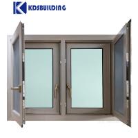 China KDSBuilding Aluminum Standard Double Glazed Swing Impact Soundproof And Energy Efficient Casement Window for sale