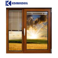 China KDSBuilding High Quality Dark Brown Frame Large Sizes Aluminum Window With Grid Design And Insulated Glass for sale