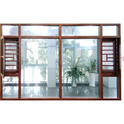 China High Quality Hurricane Impact Tempered Double Glazed Aluminum Casement Door And Window For Balcony for sale