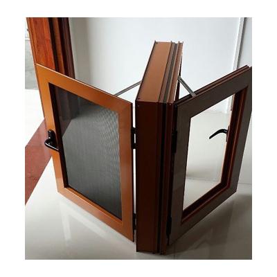 China KDSBuilding Storm Protection And Sound Proof  Small Aluminium Window With Horizontal Grid And Alloy Frame for sale