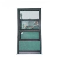 China Thermal Break Aluminum Profile Double Hung Windows For Houses With Glazing Glass Black Aluminum Frame Windows Doors for sale
