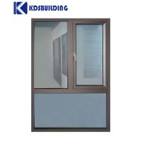 China KDSBuilding Double Tempered Soundproof Glaze General Window Company And White Aluminum Windows With Grid for sale