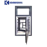 China KDSBuilding Double Tempered Soundproof Glaze General Window Company And White Aluminum Windows With Grid for sale
