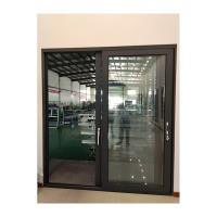 China KDSBuilding Simple Top Quality Design Glazing Glass Black Aluminum Frame Sliding Windows And Doors for sale