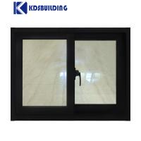 China KDSBuilding Simple Top Quality Design Glazing Glass Black Aluminum Frame Sliding Windows And Doors for sale