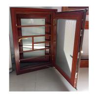 China KDSBuilding Bullet Proof Glaze Triple Glass Door And Windows Trade Aluminum Window With Wood Colour for sale