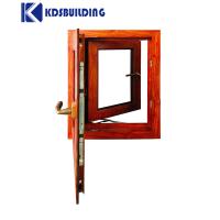 China KDSBuilding Big Size Double Glaze Chain Winder Wooden Colour Windows And  Aluminum Doors With Alloy windows catalogue for sale
