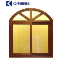 China KDSBuilding Modern Design Arch Half Round Anti Theft Hurricane Impact  Horizontal  Slide Window With Grill for sale