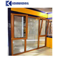 China Hurricane Impact Aluminum Thermal Break Triple Glaze Turn And Tilt Window With Mosquito Net for sale