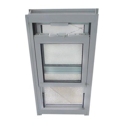 China Customized America Style Vertical Soundproof Sliding Aluminum Single And Double Hung Windows for sale