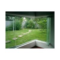 China KDSBuilding Bi Folding Windows Frameless Tempered Sliding Glass  Bifold Folding Balcony Window for sale