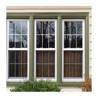 China KDSBuilding NFRC Certificate American Style Aluminium Double Hung Window With Low E Double Colorful Glass for sale