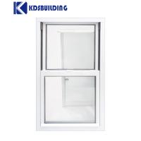 China KDSBuilding NFRC Certificate American Style Aluminium Double Hung Window With Low E Double Colorful Glass for sale