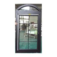 China KDSBuilding  French Style Design Aluminium Arch Casement Window And Doors With Black Frame Thermal Brake Glass for sale