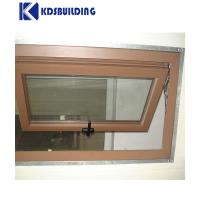 China Customized Wood Color Combined Hurricane Impact Double Glazed Aluminum Awning For Home Window for sale