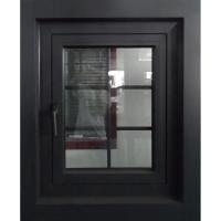 China KDSBuilding Profession Design French Style With Different Grids Black Frame Aluminum Windows For Houses for sale