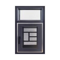 China KDSBuilding Profession Design French Style With Different Grids Black Frame Aluminum Windows For Houses for sale
