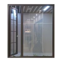 China KDSBuilding Profession Design French Style With Different Grids Black Frame Aluminum Windows For Houses for sale