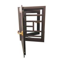 China KDSBuilding Metal Frame Handle Glass Powder Coat Surface Finish Aluminium Casement Windows With Grid for sale