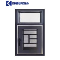 China KDSBuilding Metal Frame Handle Glass Powder Coat Surface Finish Aluminium Casement Windows With Grid for sale