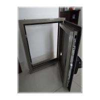 China KDSBuilding Thermal Bridge Black Color Aluminum Frame Casement Window For Office With Iron Window Grill for sale