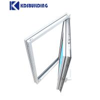 China Simple Design KDSBuilding Double&Triple Glass Narrow Frame Large Aluminum Tilt And Turn Window For Bathroom for sale