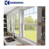 China KDSBuilding Hurricane Impac Bulletproof Glazed Luxury Rainproof Aluminum Vertical Sliding Double Hung Window for sale