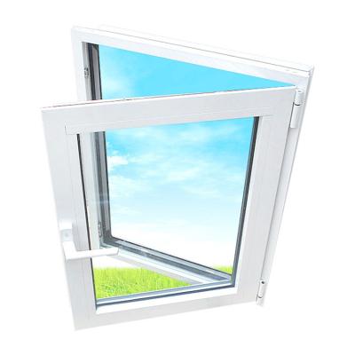China Best Manufacturer KDSBuilding Double Glaze Tempered Soundproof Glass Aluminium Turn And Tilt Small Size Window For Bathroom for sale