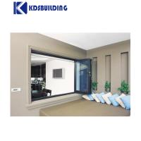 China KDSBuilding Modern Style Soundproof Laminated Glass Aluminum Horizontal Folding Windows For Kitchen Living Room for sale