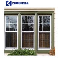 China KDSBuilding Hot Sale Energy Saving Grill Black Aluminium Double Hung Windows For house Manufacturer for sale