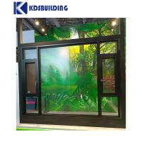 China Competitive Price Thermal Break Aluminum Swing Double Glaze Casement Window With Fix Glass for sale