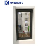 China Narrow Frame Hurricane Impact Burglar Proof Double Tempered Glaze Aluminum Casement Window For Home for sale
