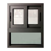 China KDSBuilding Safe And Burglar Proof Double Glaze Tempered Glass Stainless Aluminum Sliding Window With Screen for sale